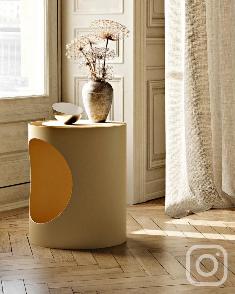 Large Round Graphite Organic Glass Tray — Sustainably & Ethically ...