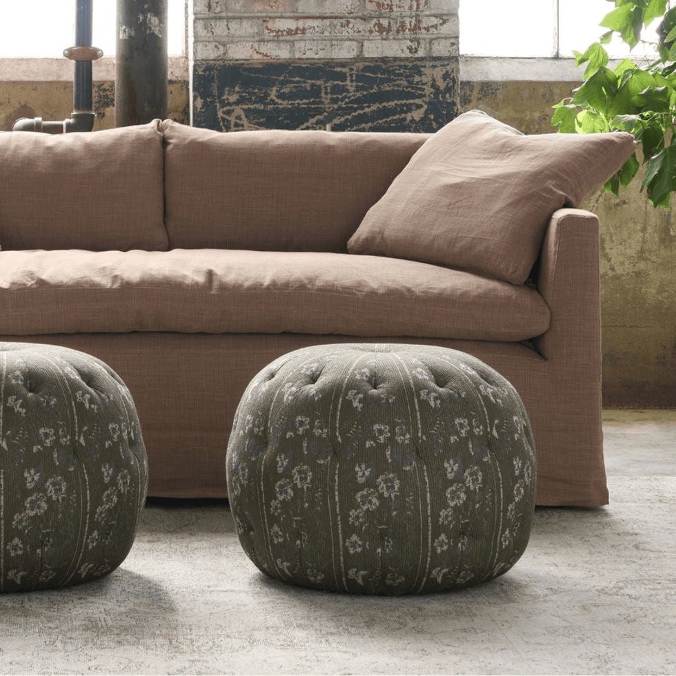 Medium Pouf Round Ottoman | Cisco Home – Urban Natural Home