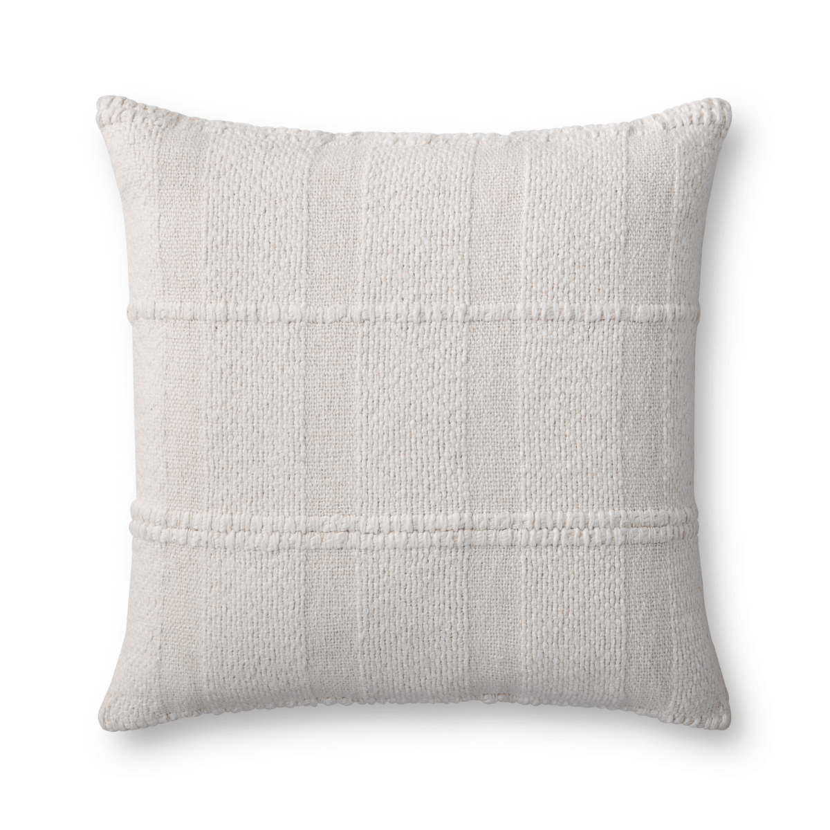 Woven Pillow in Ivory | Loloi – Urban Natural Home