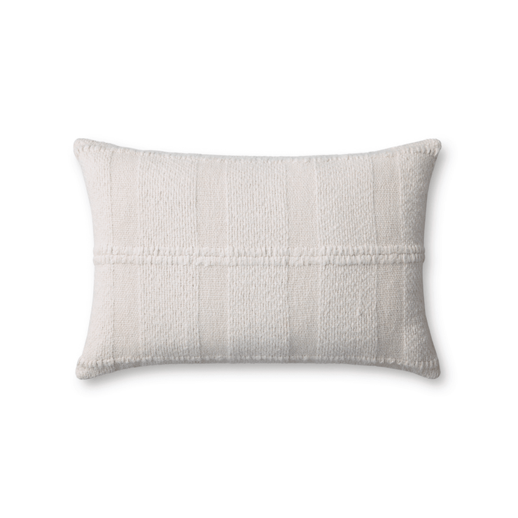 Woven Pillow in Ivory | Loloi – Urban Natural Home