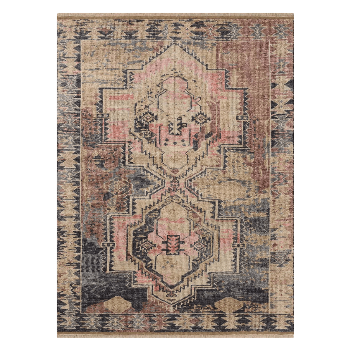 Granada Hand Knotted Rug in Ink/Multi | Loloi – Urban Natural Home