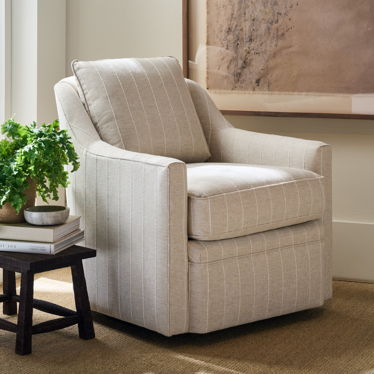 Hollins Swivel Glider Chair | Rowe – Urban Natural Home