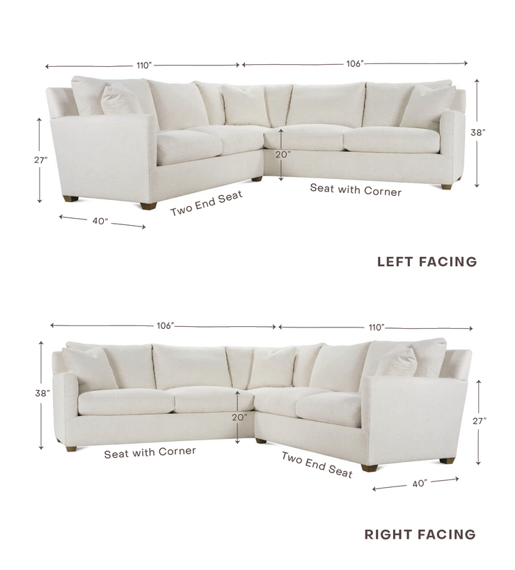 Lilah Sectional - Quick Ship | Rowe – Urban Natural Home