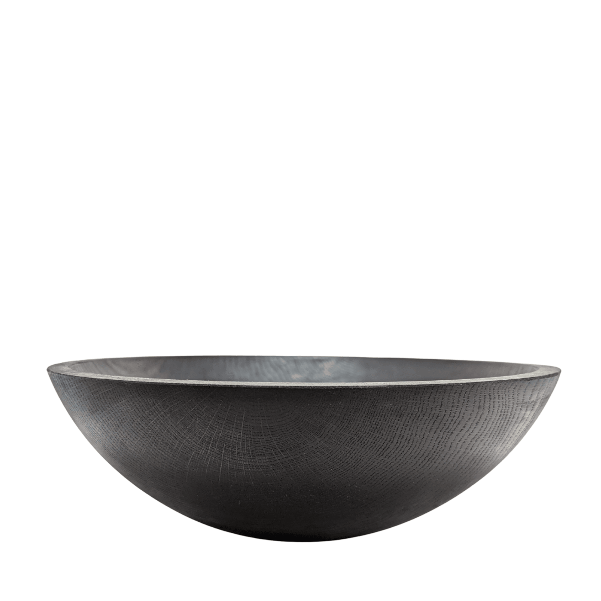 15" Black Ebonized Round Bowl – Urban Natural Home
