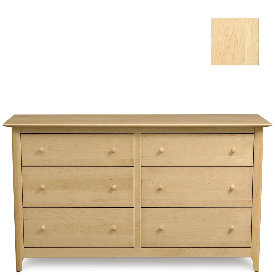 Sarah Six Drawer Dresser in Maple | Copeland – Urban Natural Home