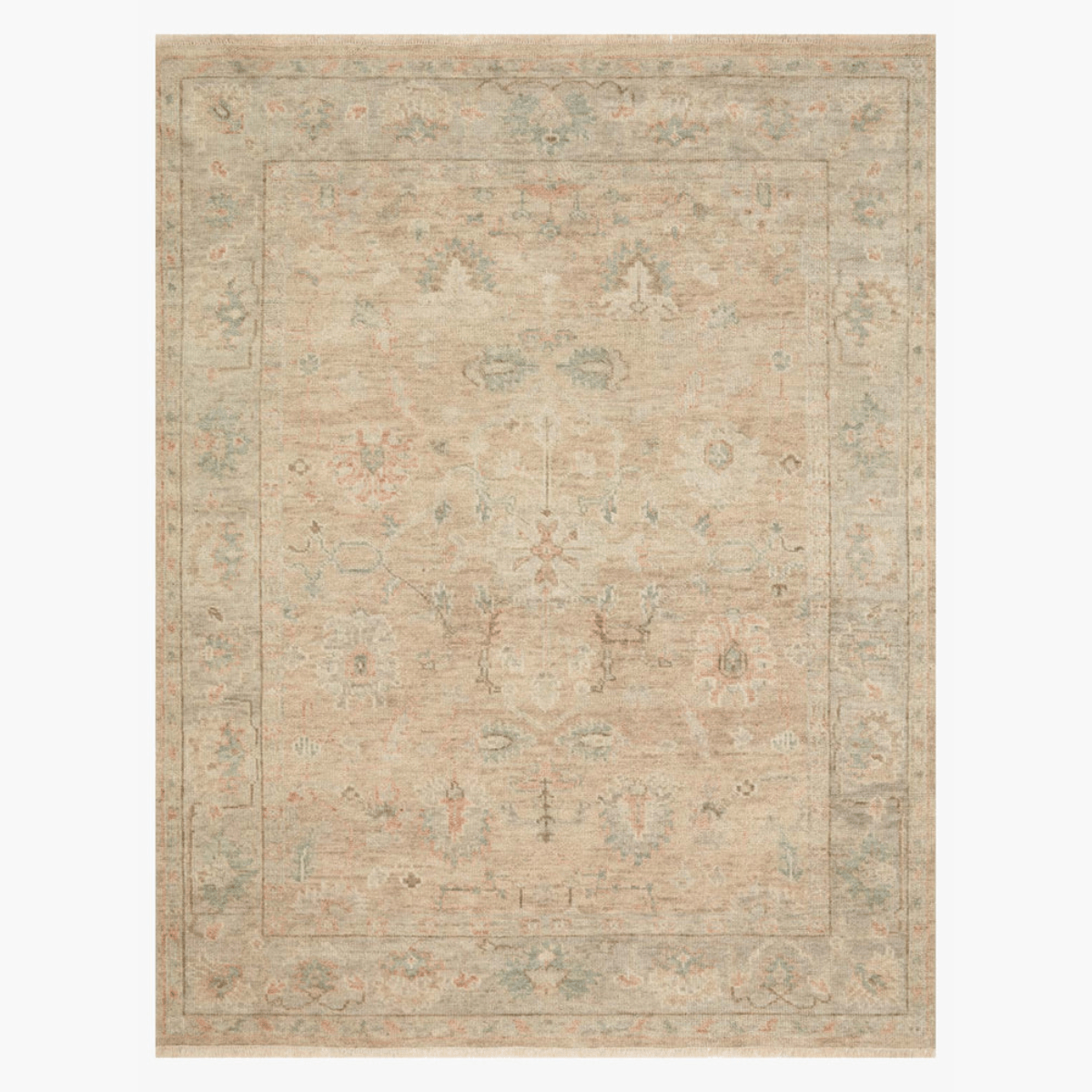 Helena Hand Knotted Rug in Beige/Multi | Loloi – Urban Natural Home
