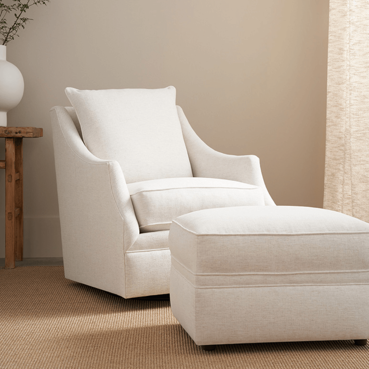 Kara Swivel Glider Chair - Quick Ship | Rowe – Urban Natural Home