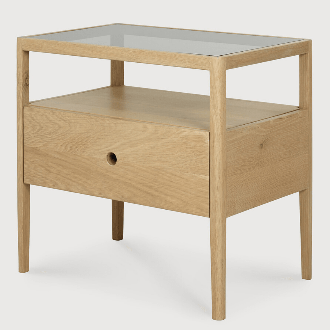 Spindle Nightstand in Oak — Sustainably & Ethically Sourced – Urban ...