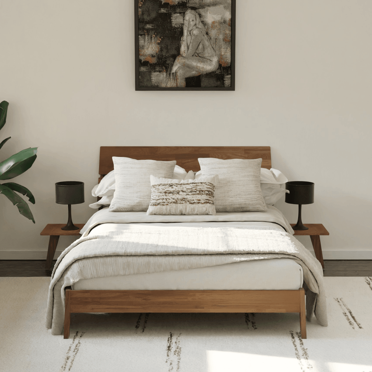 Linn Solid Wood Platform Bed | Copeland – Urban Natural Home