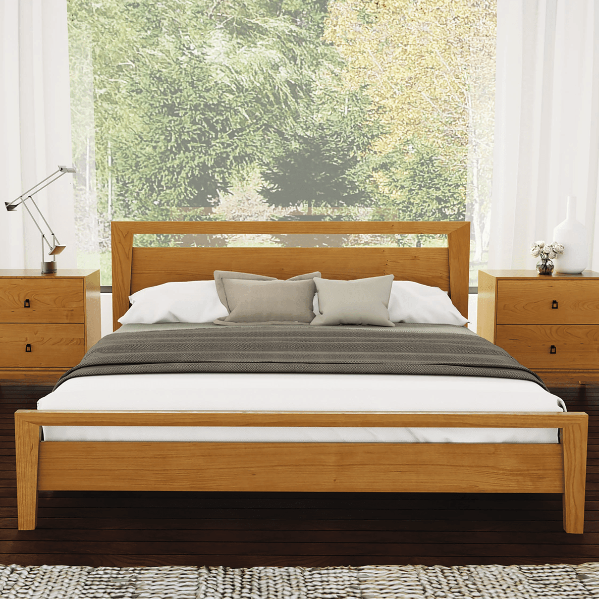 Mansfield Bedroom Set in Natural Cherry | Copeland – Urban Natural Home