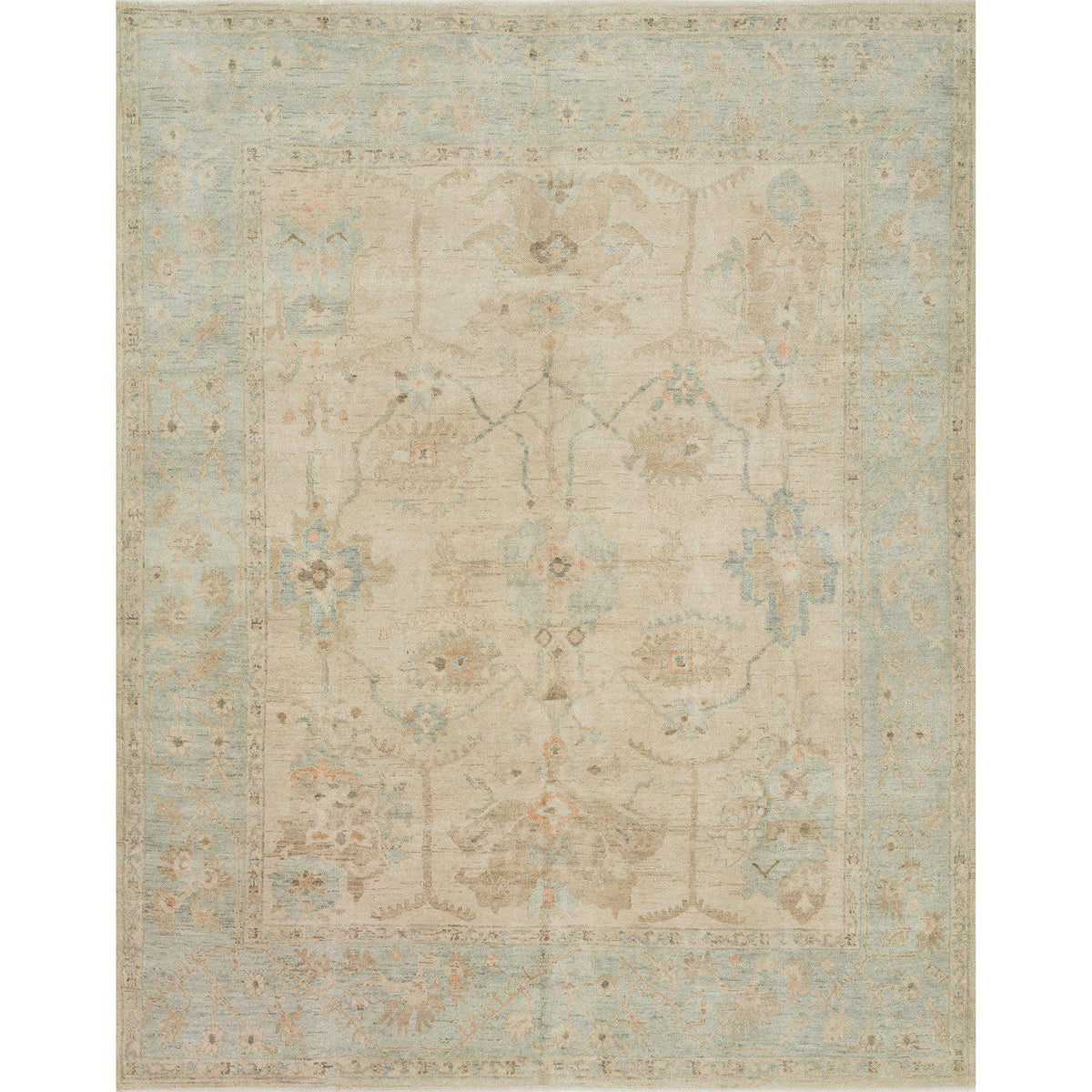 Vincent Hand Knotted Rug in Stone/Mist | Loloi – Urban Natural Home