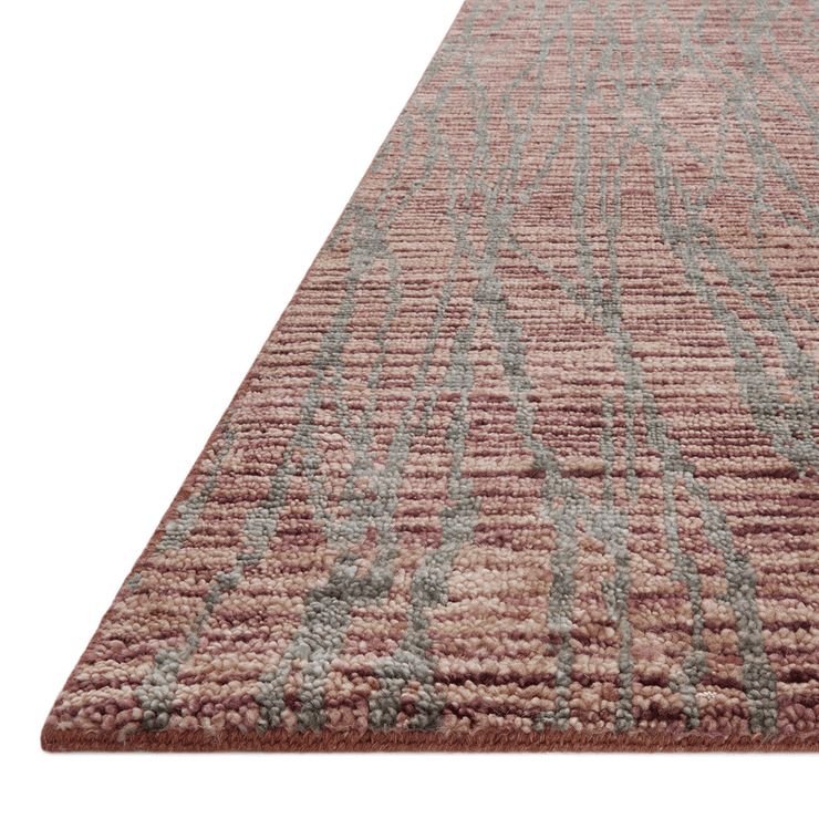 Daphne Hand Knotted Rug in Raspberry/Silver | Loloi – Urban Natural Home