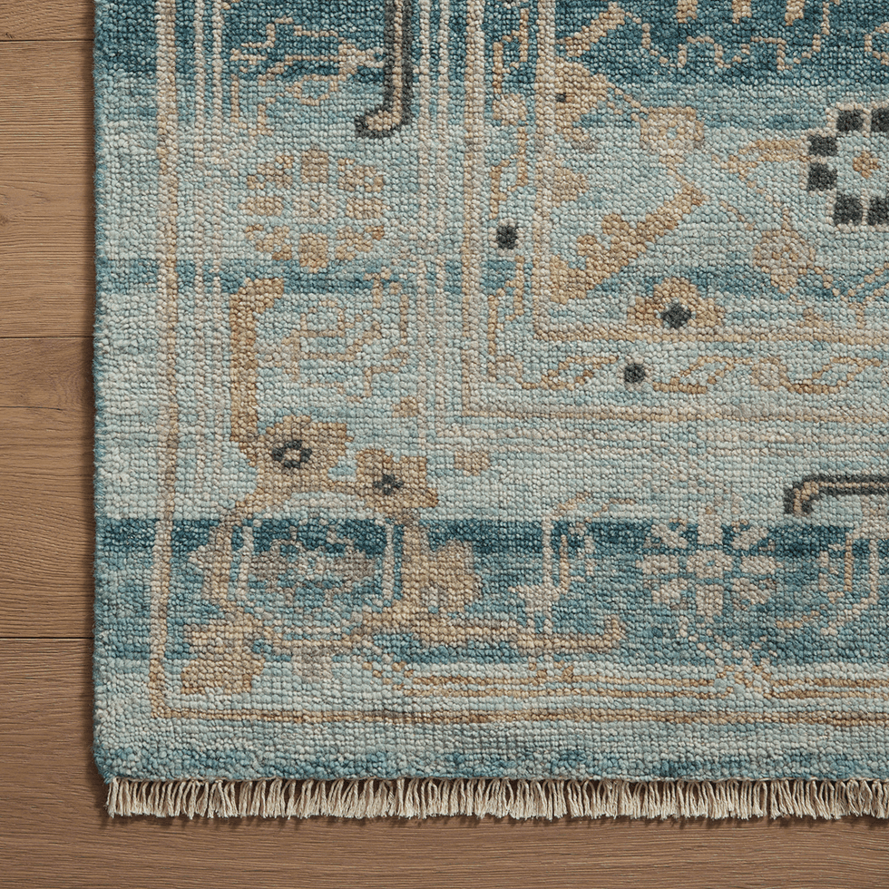 Dominic Hand Knotted Rug in Sky/Natural | Loloi – Urban Natural Home