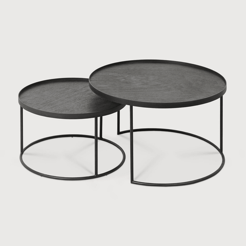 Round Tray Coffee Table Set, Large / Extra Large — Sustainably ...