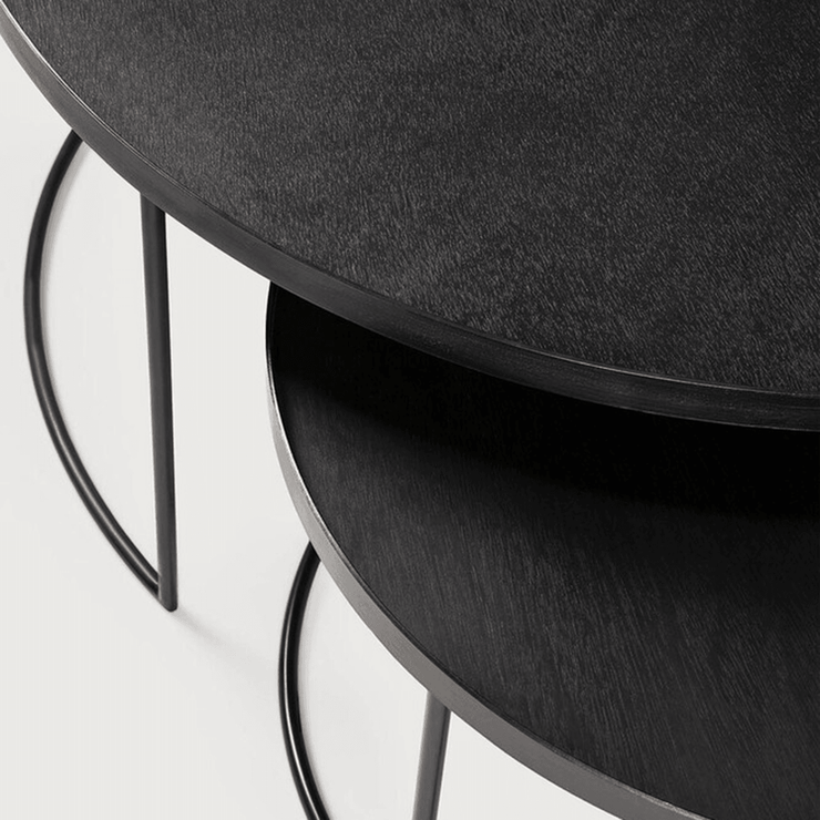 Round Tray Coffee Table Set, Large / Extra Large — Sustainably ...