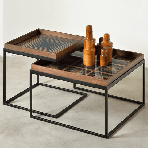 Square Tray Coffee Table Set — Sustainably & Ethically Sourced – Urban ...