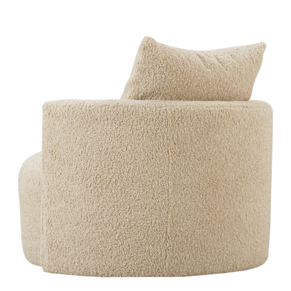 Leander Sherpa Oversized Swivel Chair – Urban Natural Home