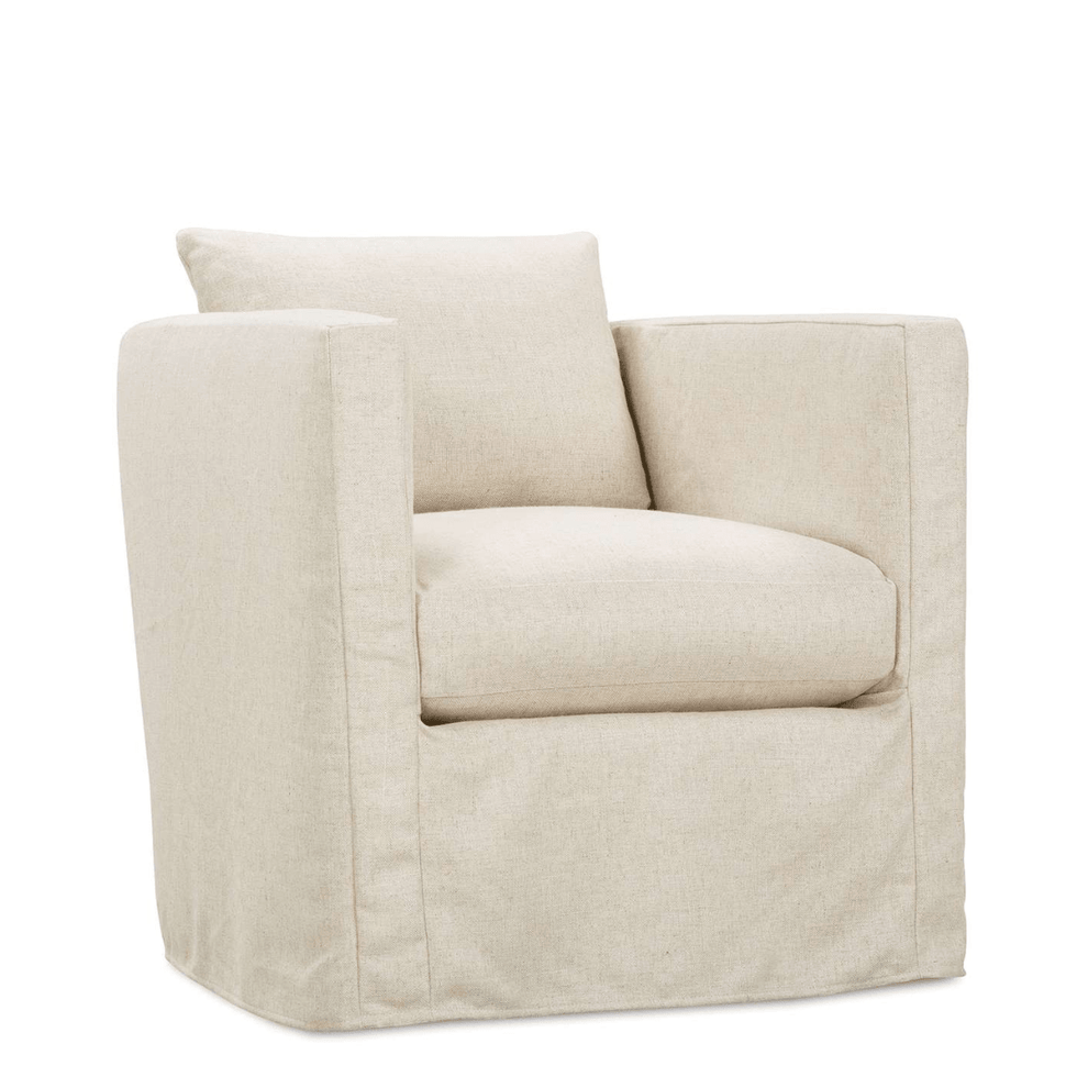 Rothko Slipcover Swivel Chair | Rowe – Urban Natural Home